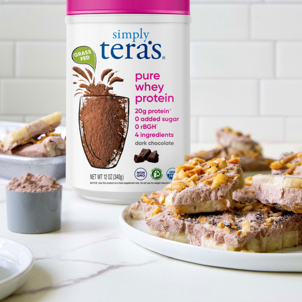 high protein banana bark – simplyteras.com